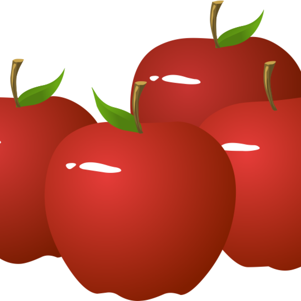 Free Clipart Of An Apple - Four Apples Clipart - Png Download - Full ...