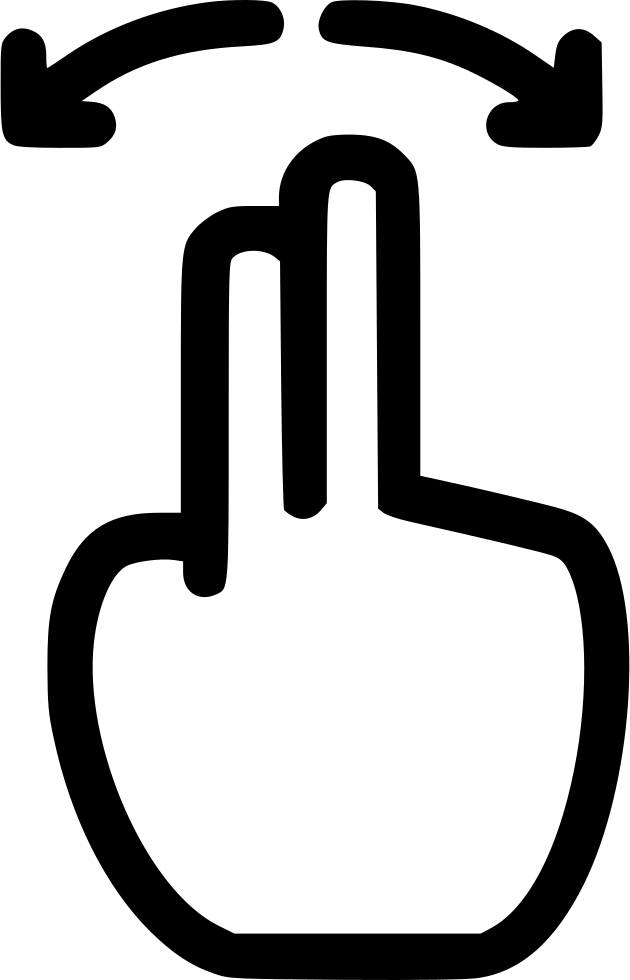 Four Clip Pinch Clip Art Freeuse - Swipe Left Right Png Transparent Png ...