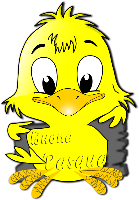 Free Pulcino Pasqua - Cartoon Clipart - Full Size Clipart (#1150123 ...