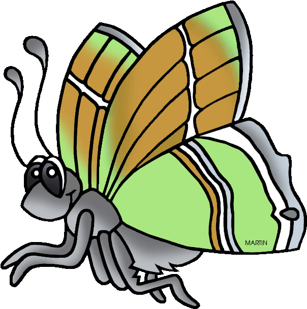 New Mexico State Butterfly Sandia Hairstreak Clipart - Full Size ...