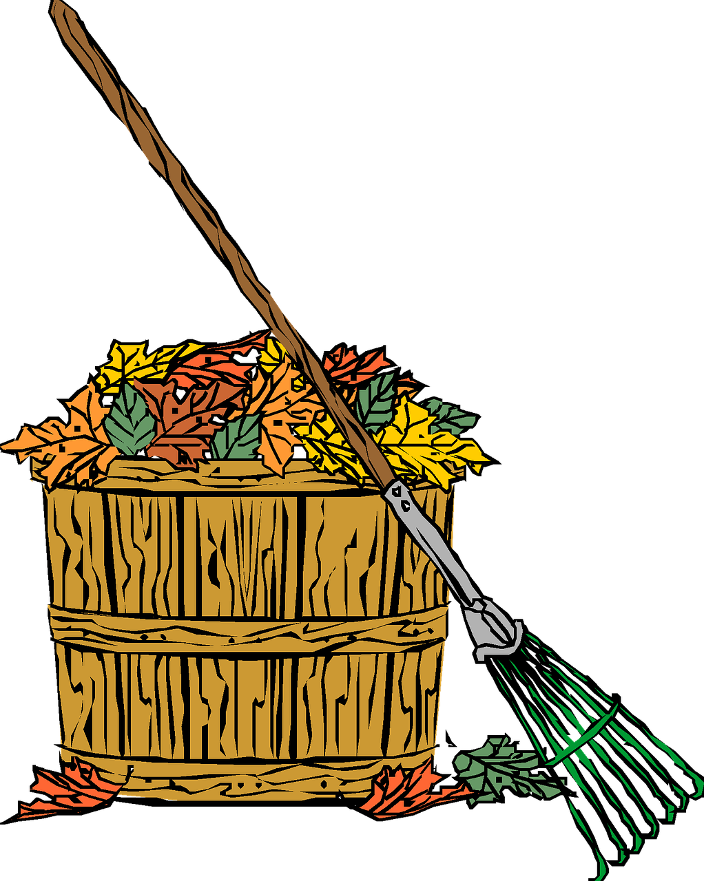 Annual Fall Yard Cleanup - Rateau Feuilles Clipart - Png Download ...