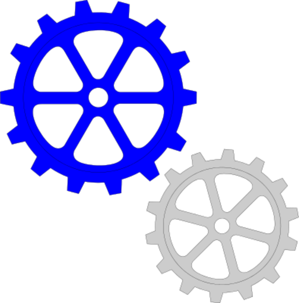 Download Two Gears One Yellow And Grey Vector Clip Art - Gears Clip Art ...