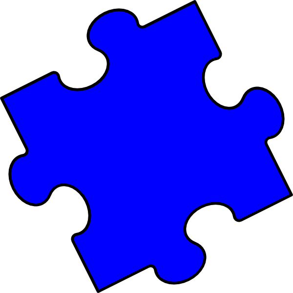 Blue Puzzle Piece Clipart - Png Download - Full Size Clipart (#1182887 ...