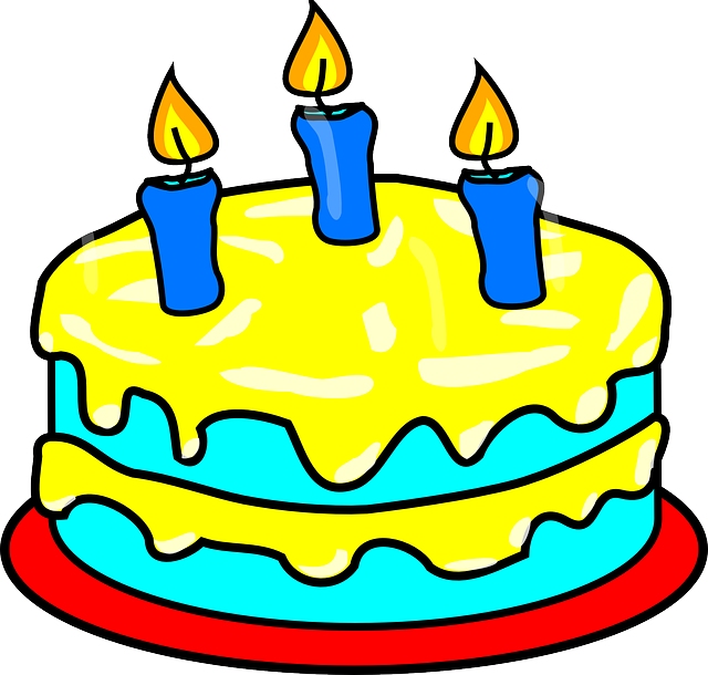Birthday Cake 3 Candles Clipart - Full Size Clipart (#120300) - PinClipart