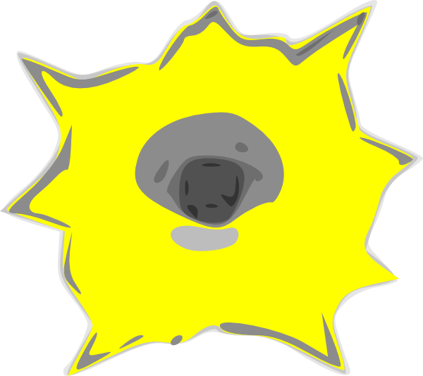 Download Big Bullet Cliparts - Yellow Bullet Holes Png Transparent Png ...