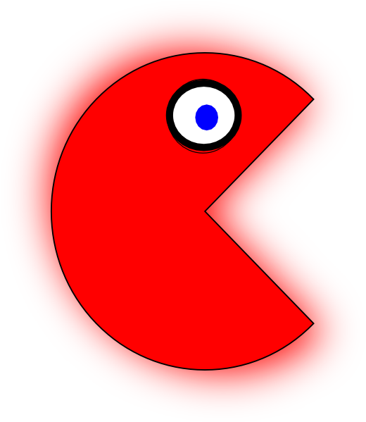 New Image - Red Pacman Png Clipart - Full Size Clipart (#121691 ...