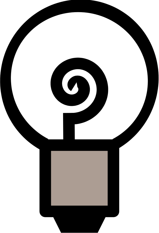 Incandescent Light Bulb Clipart - Full Size Clipart (#121870) - PinClipart