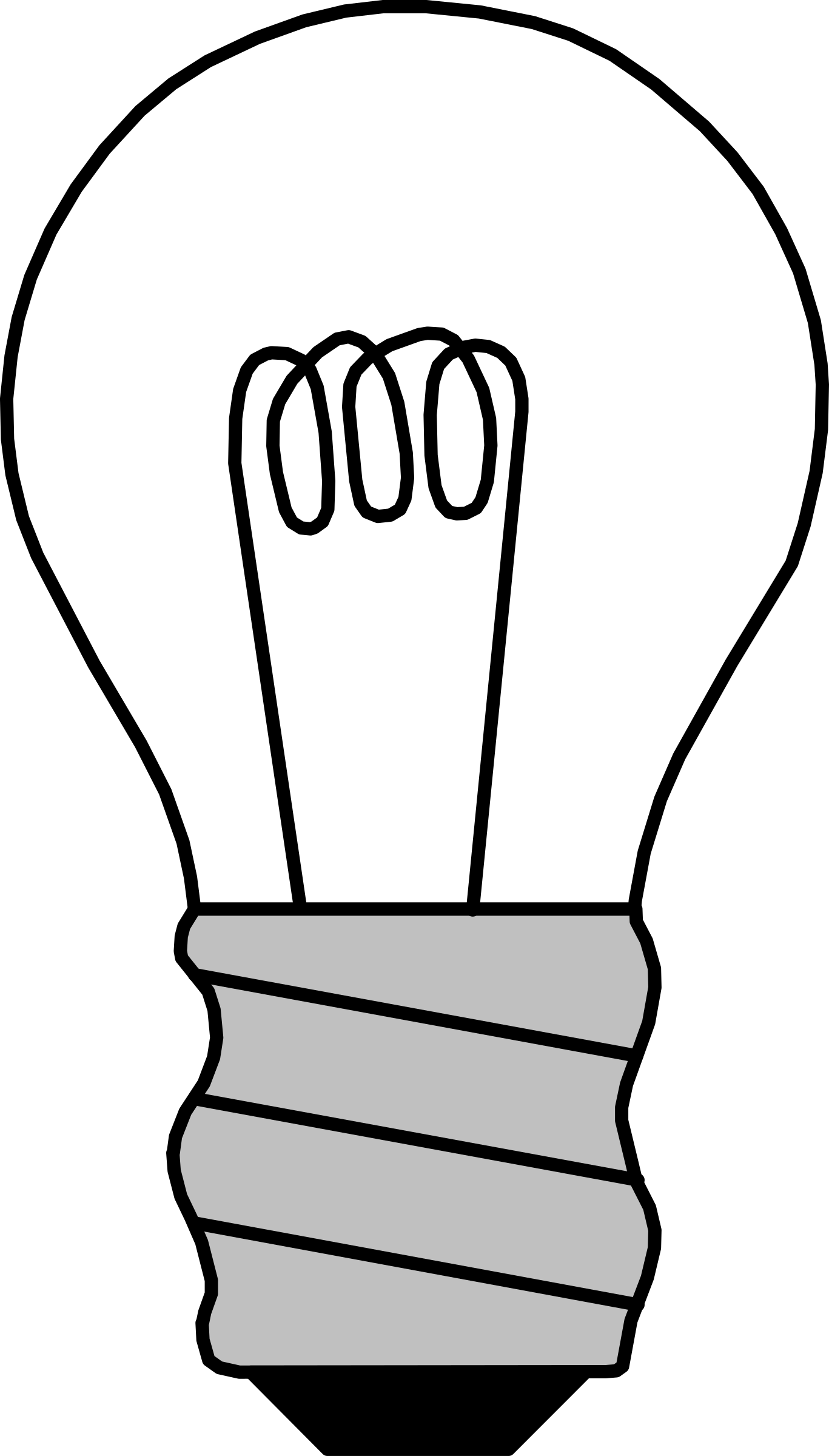 Clipart Light Bulb - Cartoon Light Bulb Off - Png Download - Full Size ...