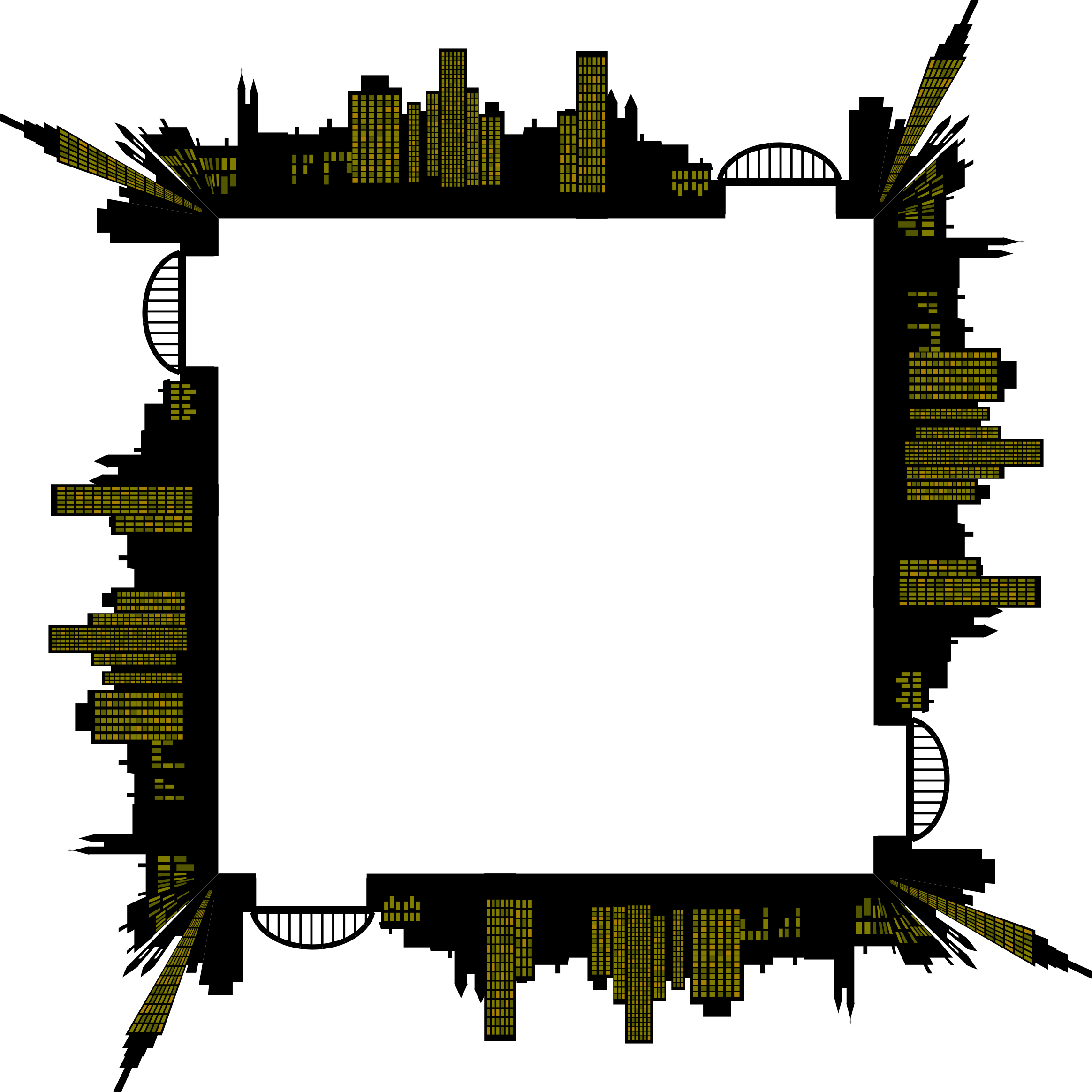 Cityscape Frame Big Image Png Clipart - Full Size Clipart (#124080 ...