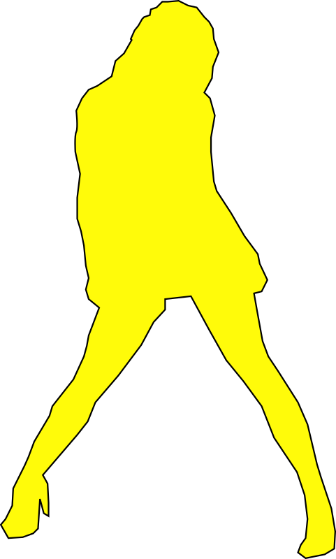 Woman Public Domain Cartoon Line Art Clipart - Full Size Clipart ...