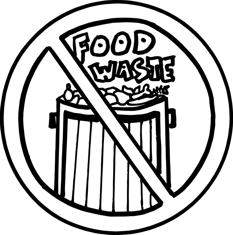 Garbage Drawing Sketch - Drawing On Food Wastage Clipart - Full Size ...