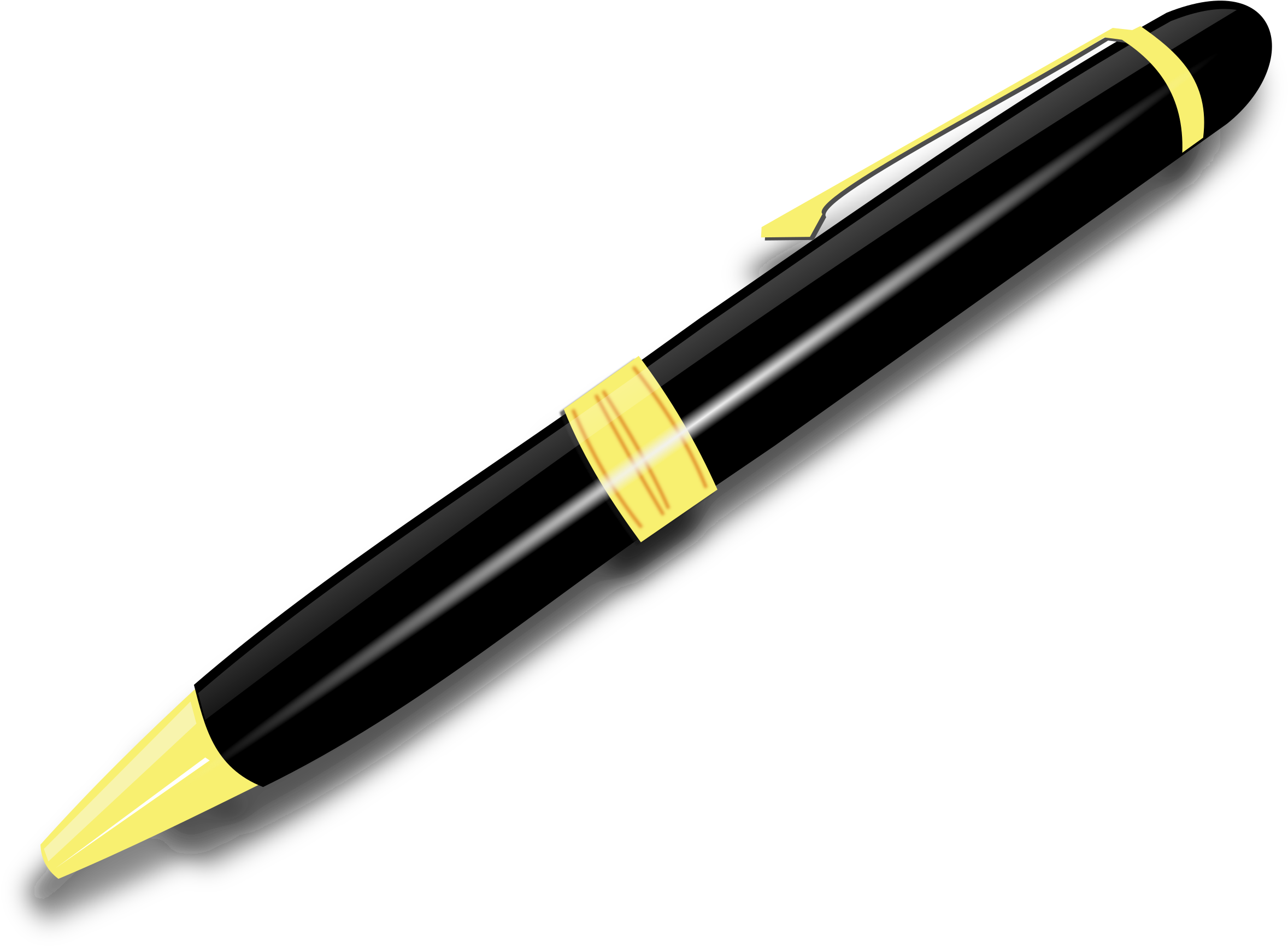 Fancy Pen Cliparts - Cafepress Custom Pen Sticker - Png Download - Full ...