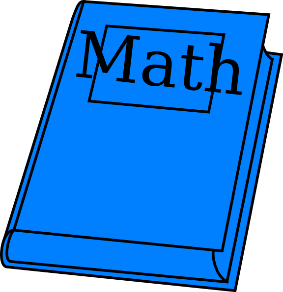Clip Art At Clker Com Vector Online - Blue Maths Book Clipart - Png ...