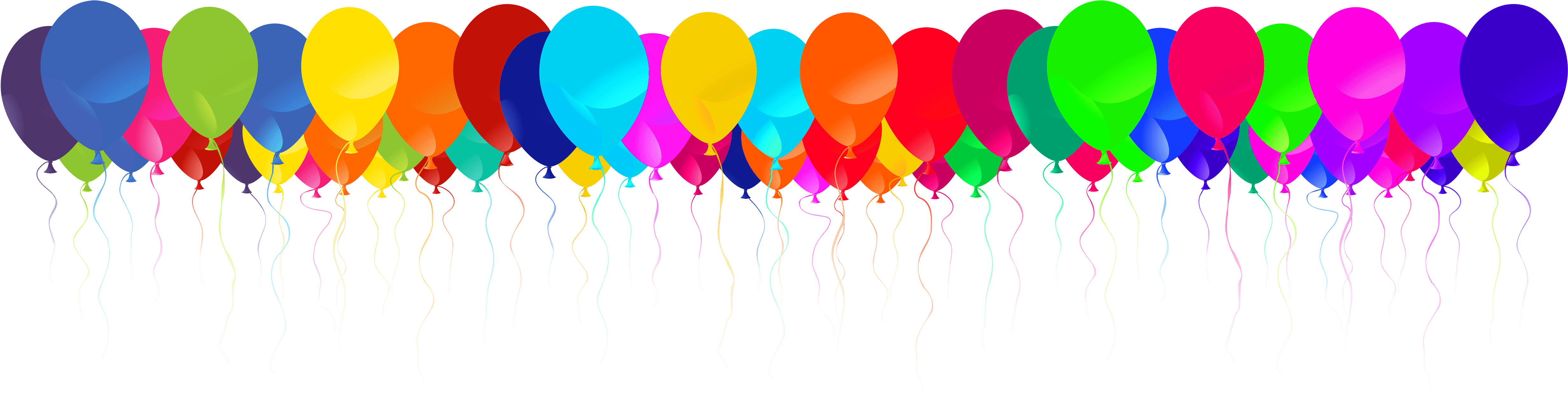Download Line Of Balloons Png Clipart (#1204337) - PinClipart