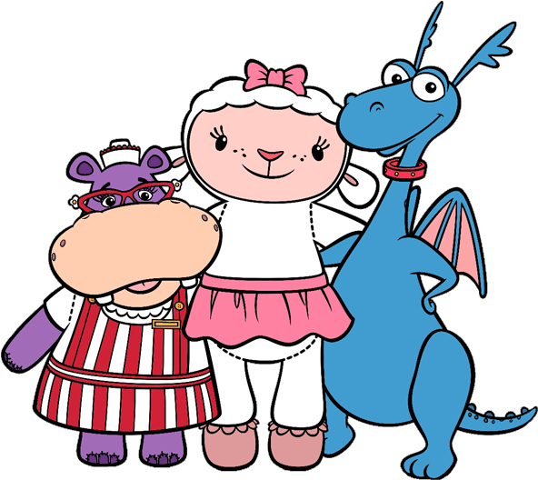 Hallielambiestuffy - Cartoon Doc Mcstuffins Characters Clipart - Full ...