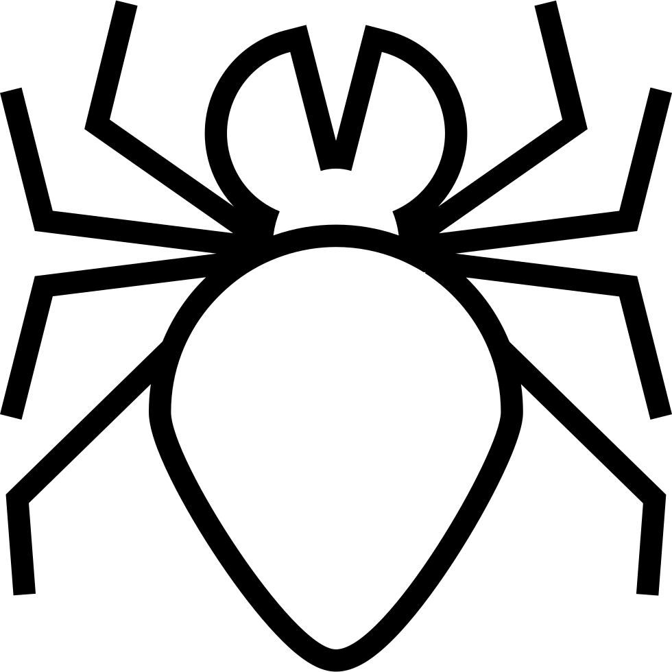 Halloween Spider Outline Comments - Spider Outline Clipart - Full Size ...