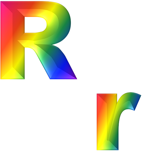 Abc Text Cliparts 4, Buy Clip Art - Letter R Rainbow Png Transparent ...