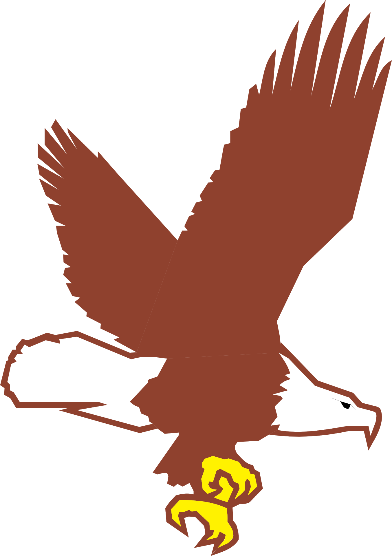 Flying Hawk Clipart 1, Buy Clip Art - Bald Eagle Flying Clip Art - Png ...