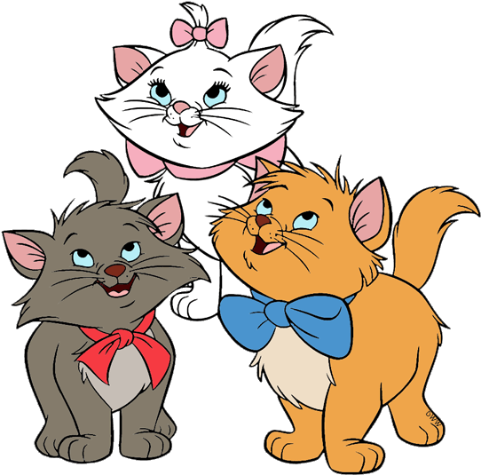 Download Berlioz Marie Toulouse The Aristocats - Aristocats Kittens Clipart (#1222935) - PinClipart
