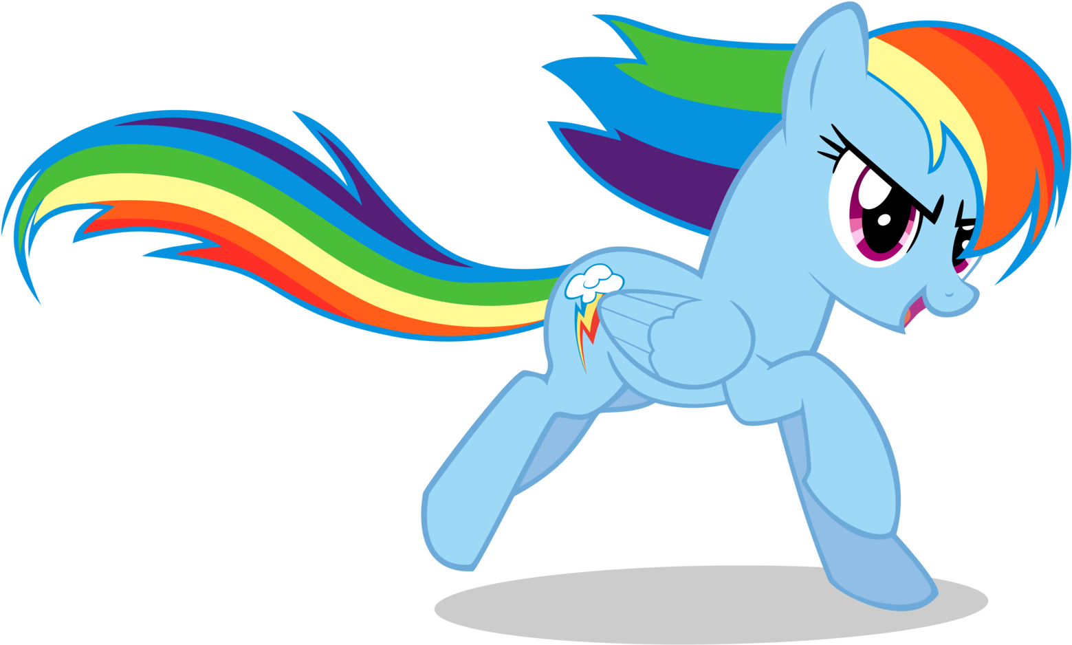 Pony Clipart Rainbow Dash - My Little Pony Running - Png Download ...