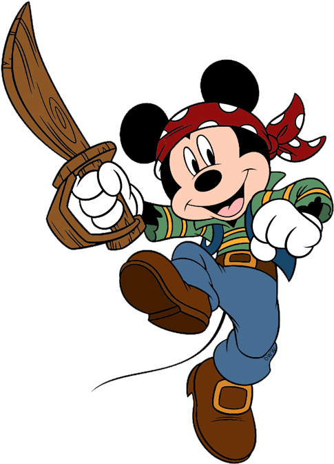 Pirate Mickey Mouse Clipart - Full Size Clipart (#1242553) - PinClipart