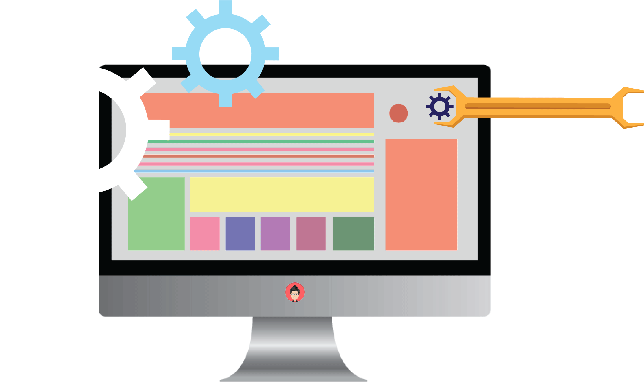 Download Software Development Clipart Client Computer - Web Design ...