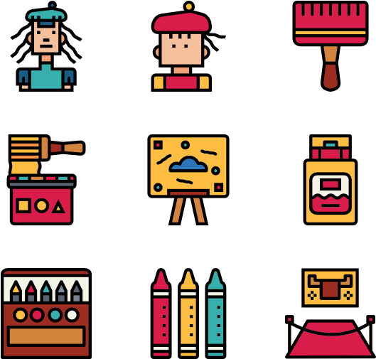 Artist - Icon Clipart - Full Size Clipart (#1243489) - PinClipart