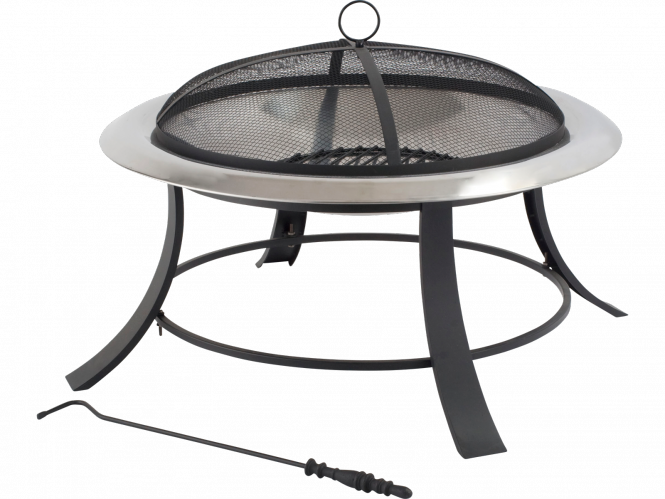 Feuerstelle Silver City - Round Fire Pit Tepro Garten Feuerstelle ...