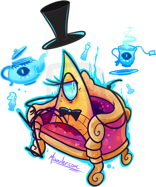 “bill Cipher © Alex Hirsch Available As A Sticker, Clipart - Full Size ...