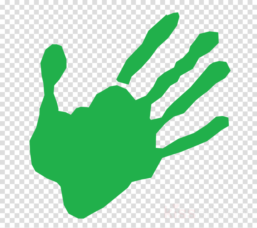 Green Hand Print Clipart Computer Icons Clip Art - Hand Transparent ...