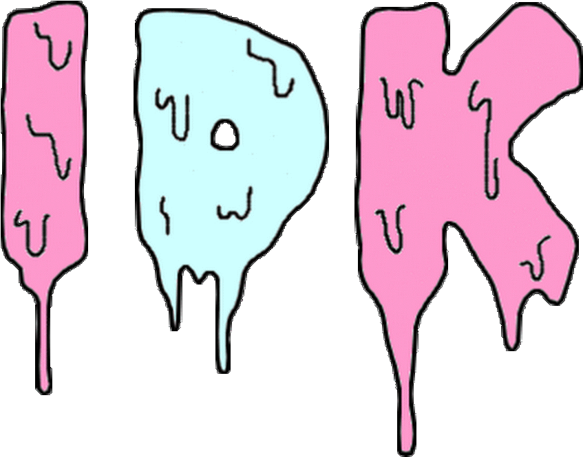 Photo - Transparent Idk Clipart - Full Size Clipart (#1263569) - PinClipart