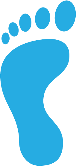 Single Footprint Png Clipart - Full Size Clipart (#1272140) - PinClipart