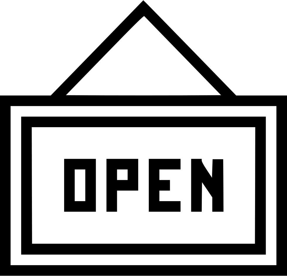 Open Sign Board Shop Comments - Icon Clipart - Full Size Clipart ...