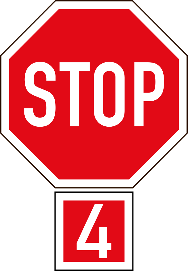 Download 4-way Stop Sign - Four Way Stop Sign South Africa Clipart ...