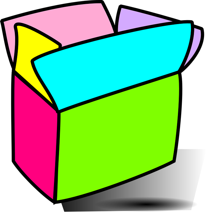Open Box Cliparts 5, Buy Clip Art - Colorful Box Clipart - Png Download ...