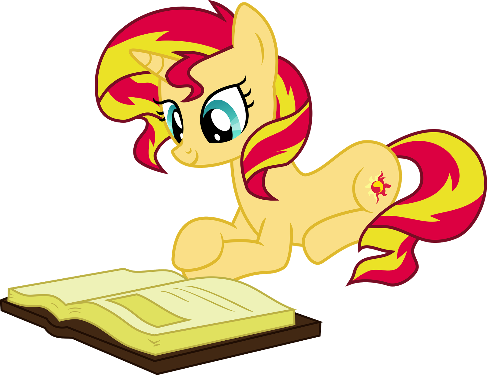 Reading Transparent Background - Mlp Sunset Shimmer Pony Png Clipart ...