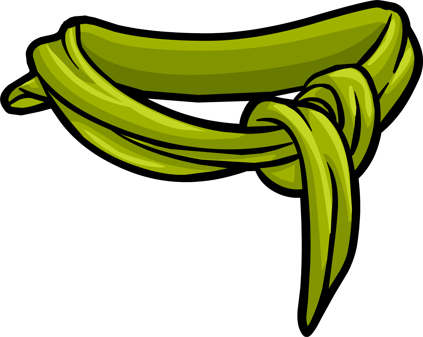 Green Cotton Scarf - Club Penguin Cotton Scarf Clipart - Full Size ...