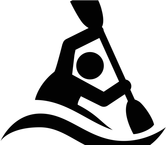 Kayak Clipart Rowing Boat - Black And White Yogi Clipart - Png Download ...