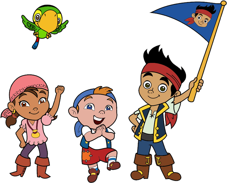 Kitten Jake, Cubby, Izzy, - Pirate Friends Clipart - Png Download ...