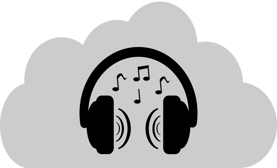 Cloud Sound - Music Headphones Clip Art - Png Download - Full Size ...