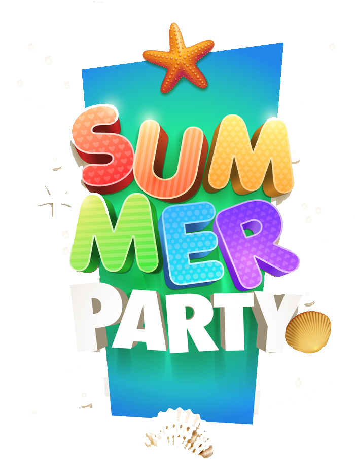 Clipart Summer Party - Summer Party Logo Png Transparent Png - Full ...