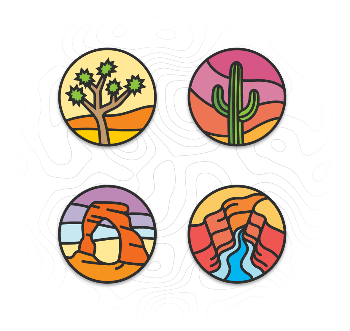 Staples Of The Southwest Patch/sticker Clipart - Full Size Clipart ...