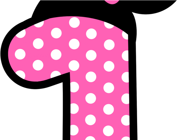 Minnie Mouse Clipart Number One - Minnie Mouse Number 1 Png Transparent ...