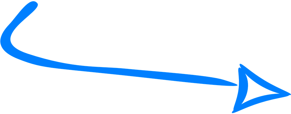 Skinny Blue Transparent Arrow Clipart - Full Size Clipart (#1304501 ...