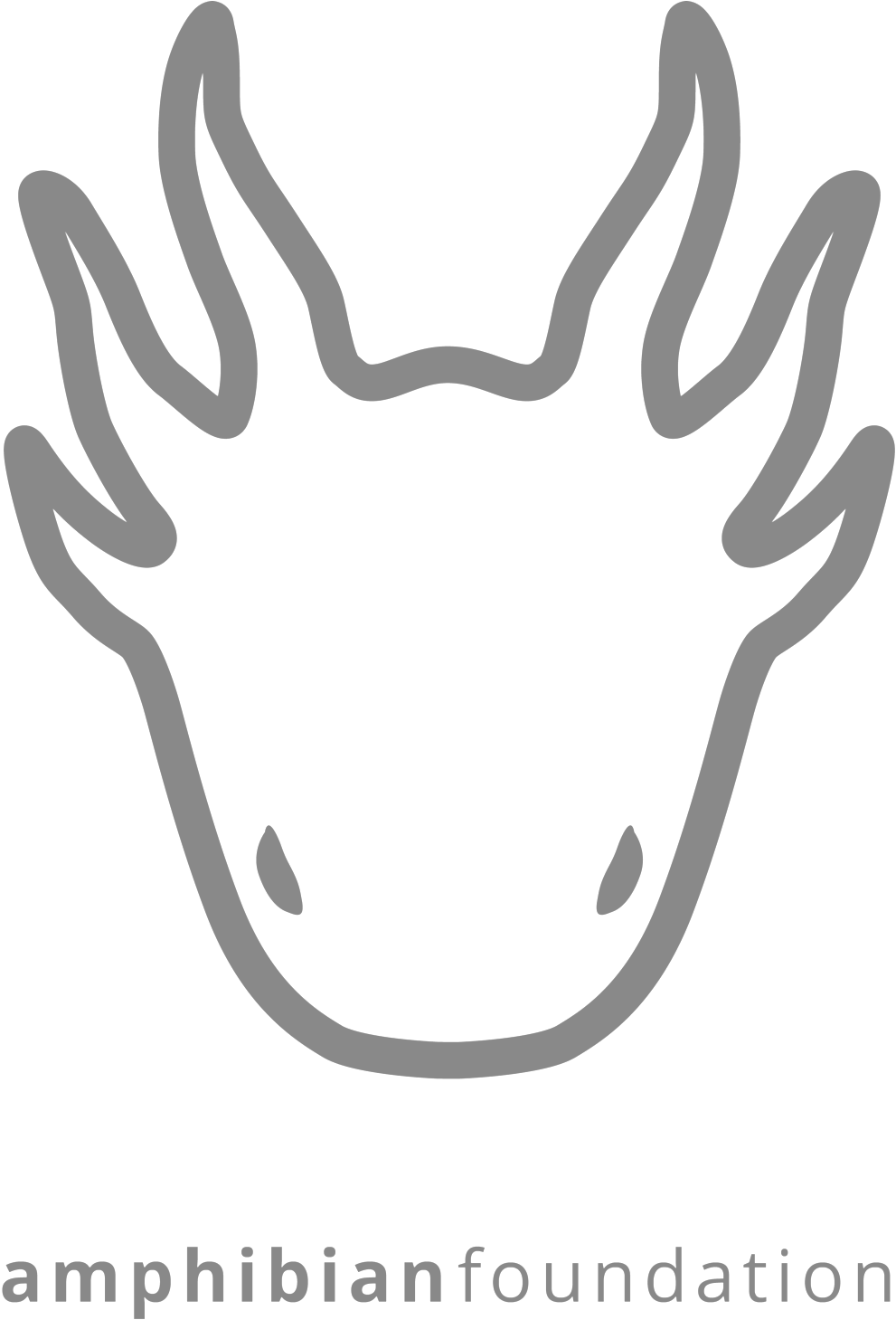 The Amphibian Foundation Logo 4-2v - Axolotl Symbol Black Clipart ...