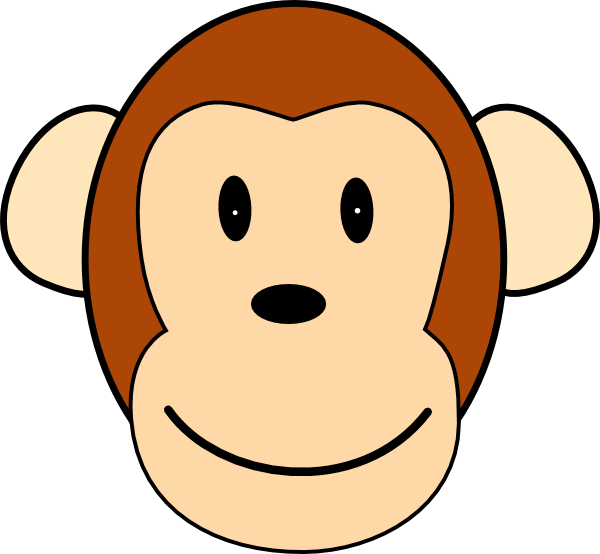 Clip Art Monkey Face - Png Download - Full Size Clipart (#1309354 ...