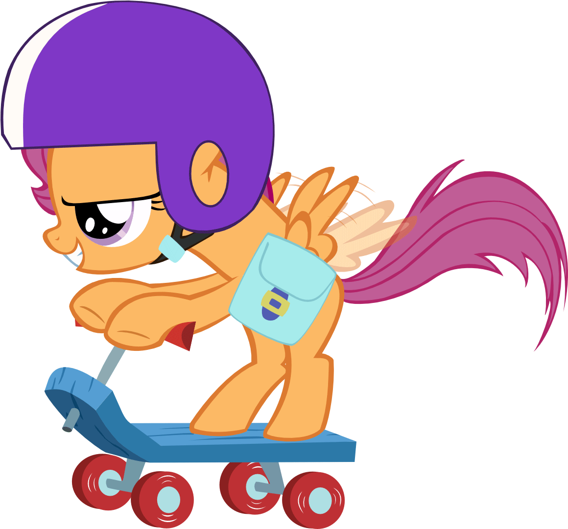 Scootaloo Scooter Vector Gif By Xigger-d4dh324 - Mlp Scootaloo On Her ...