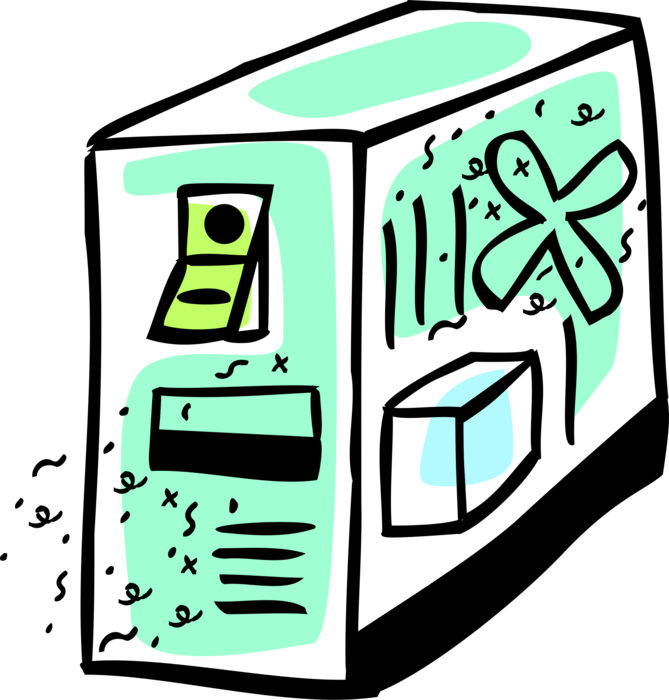 Clip Art Library Library Desktop Tower Image Illustration ...