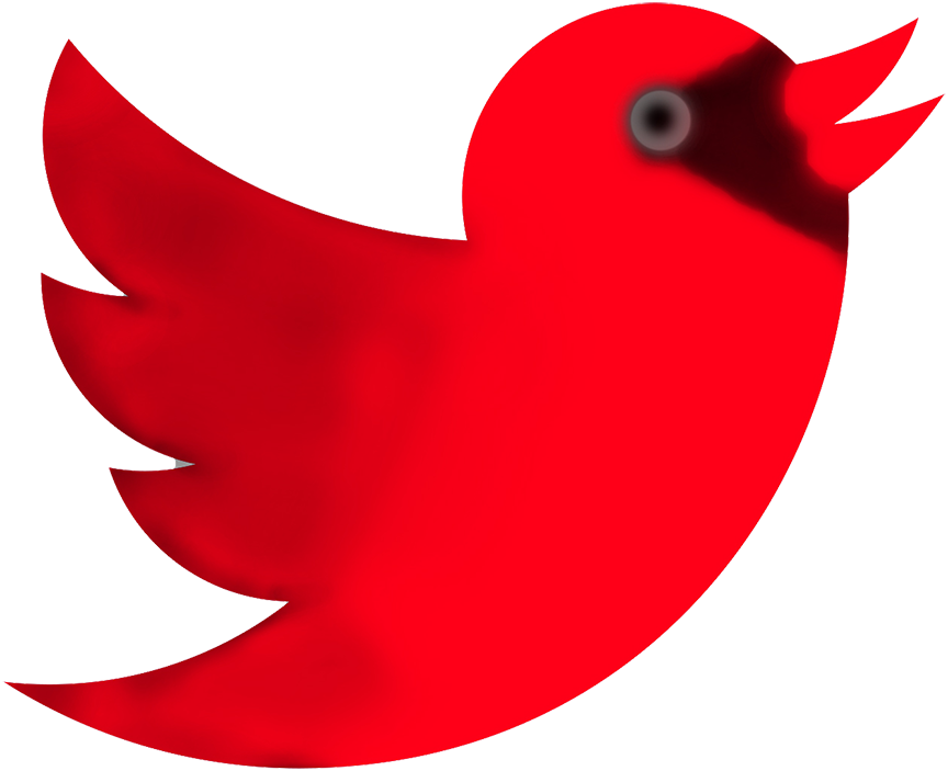 Bird Calls - Red Twitter Logo Transparent Clipart - Full Size Clipart ...