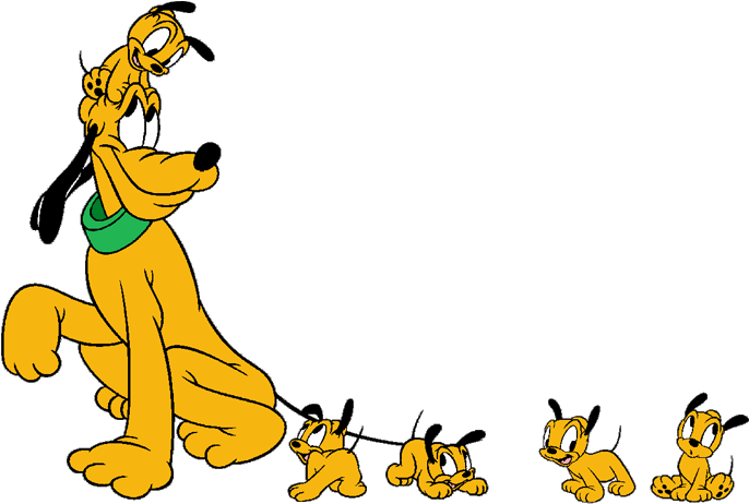 Pluto, Puppies - Pluto Puppies Disney Clips - Png Download - Full Size ...